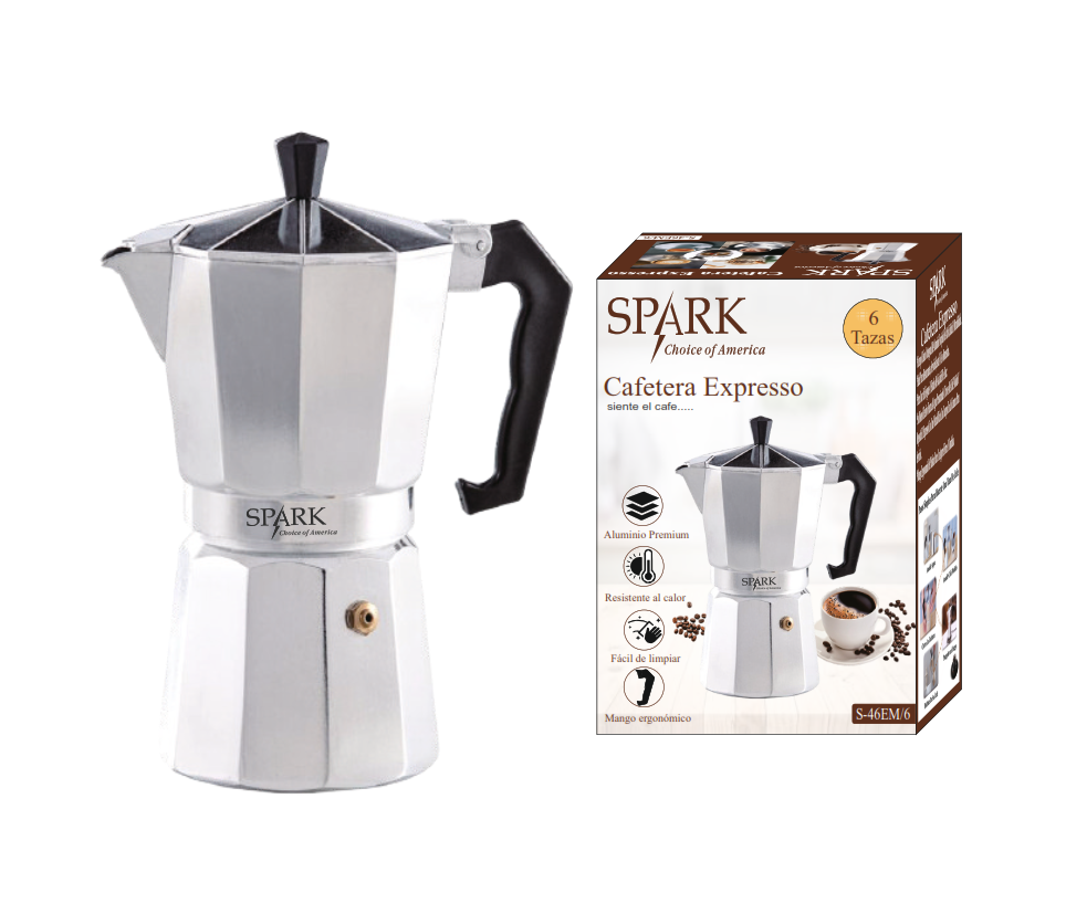 CAFETERA ITALIANA CLÁSICA COFFEE MAKER (NO INDUCCIÓN) – prakash import SL